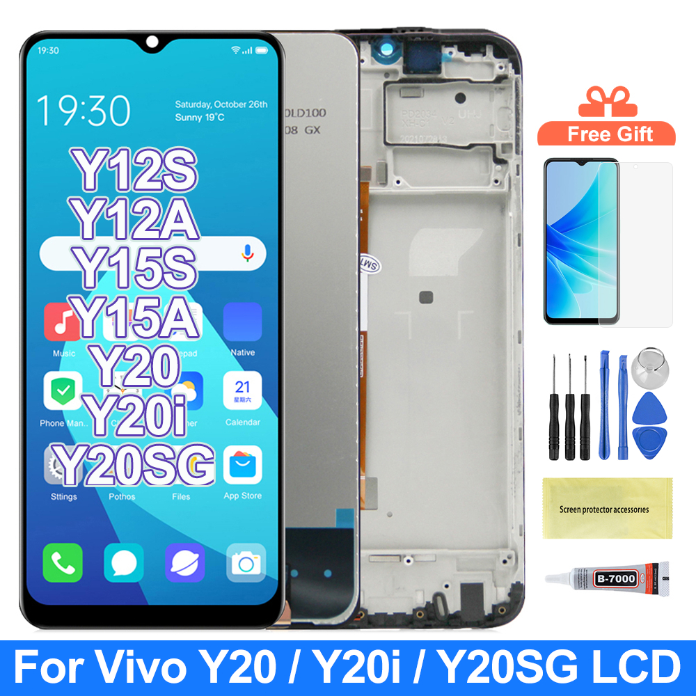 Screen LCD For Vivo Y20 Y20i Y20s / Y11s Y12s Y12A / Y15A Y15S 2020 LCD ...
