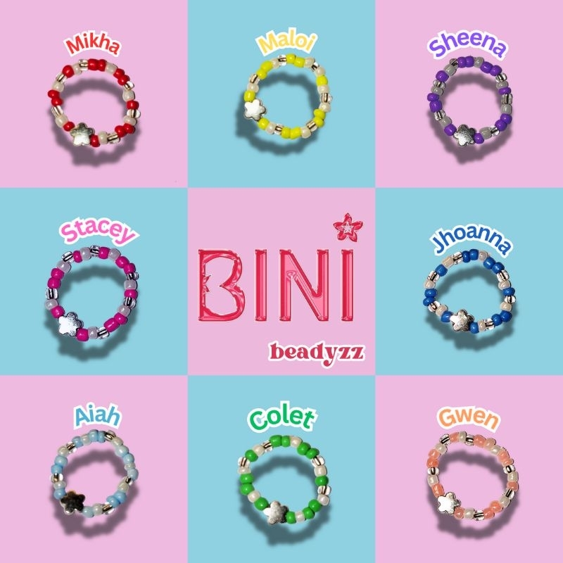 Beaded Ring Bini inspired | Shopee Philippines