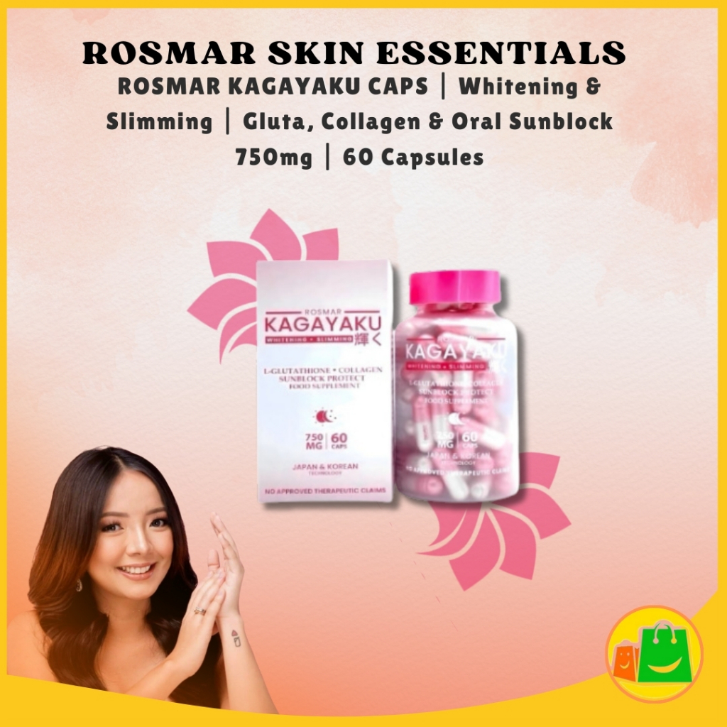 ROSMAR KAGAYAKU CAPS | Whitening & Slimming | Gluta, Collagen & Oral ...