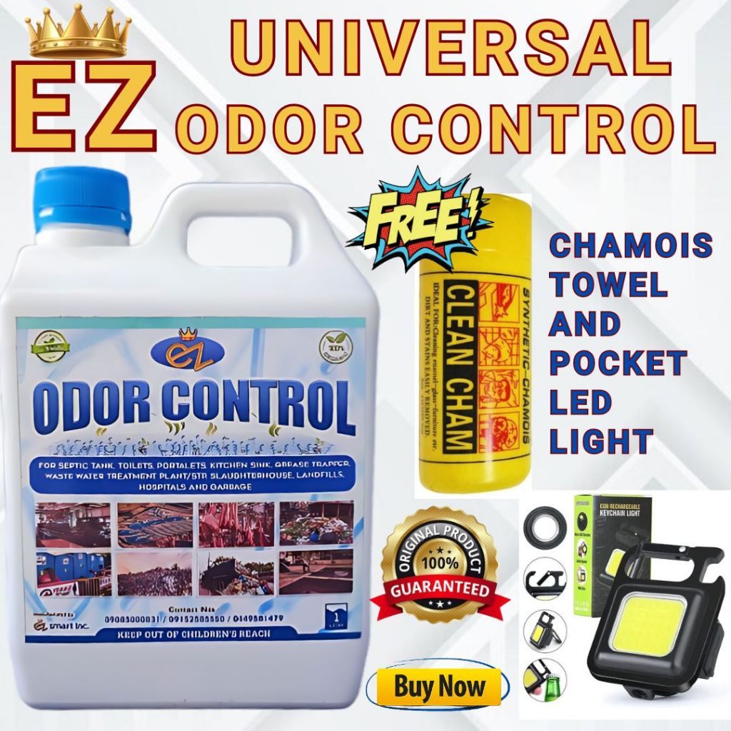 AC EZ ODOR CONTROL For Waste Water Treatment W/ FREE Chamois Towel ...
