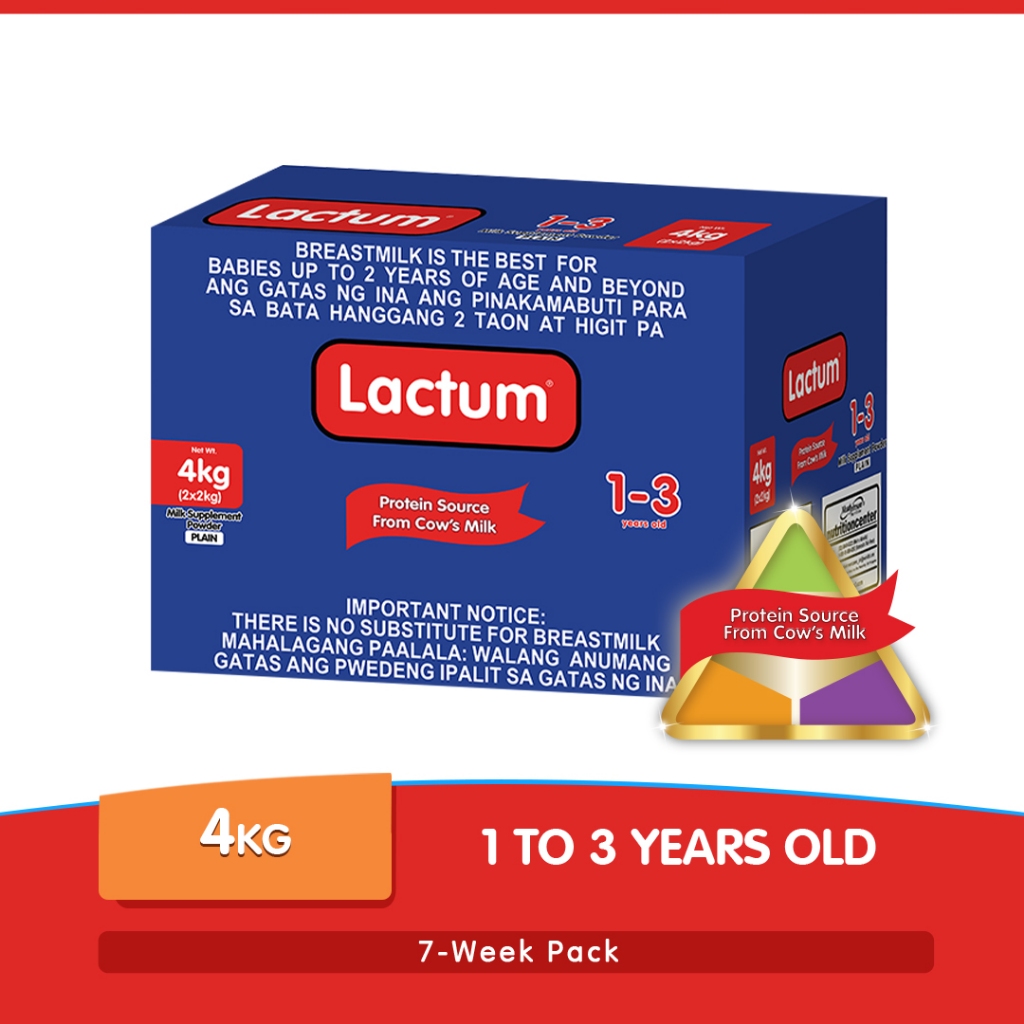 [ONLINE EXCLUSVE] Lactum for 1-3 Years Old Plain Milk Supplement Powder ...