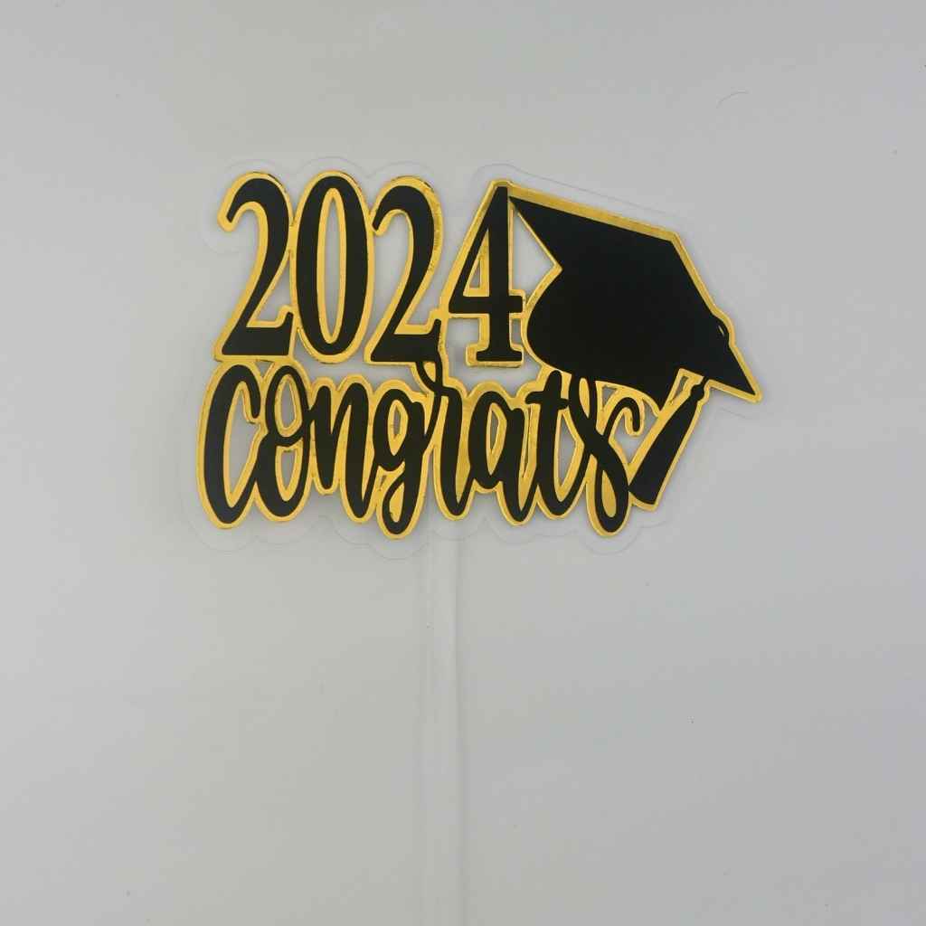 2024 Graduation Cake Topper, Congratulation Cake Topper Personalized ...