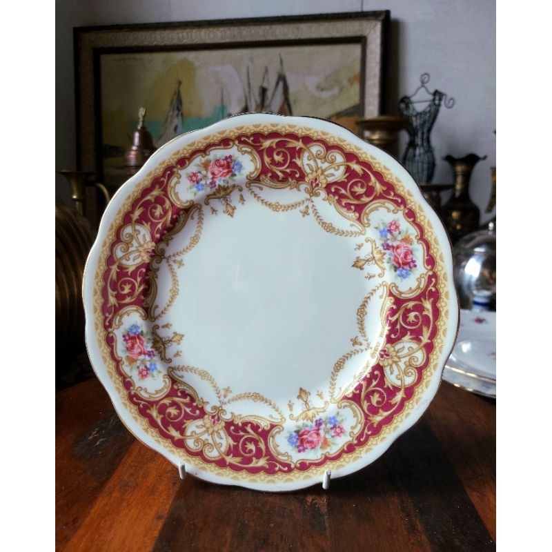 England Bone China Plate Regency Queen Anne 21cm | Shopee Philippines