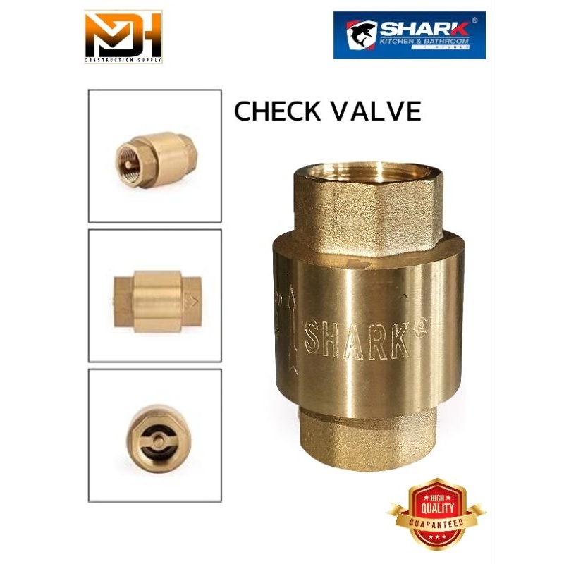 RADKIN Shark CHECK VALVE BRASS VERTICAL PUMP CONNECTION | Shopee ...