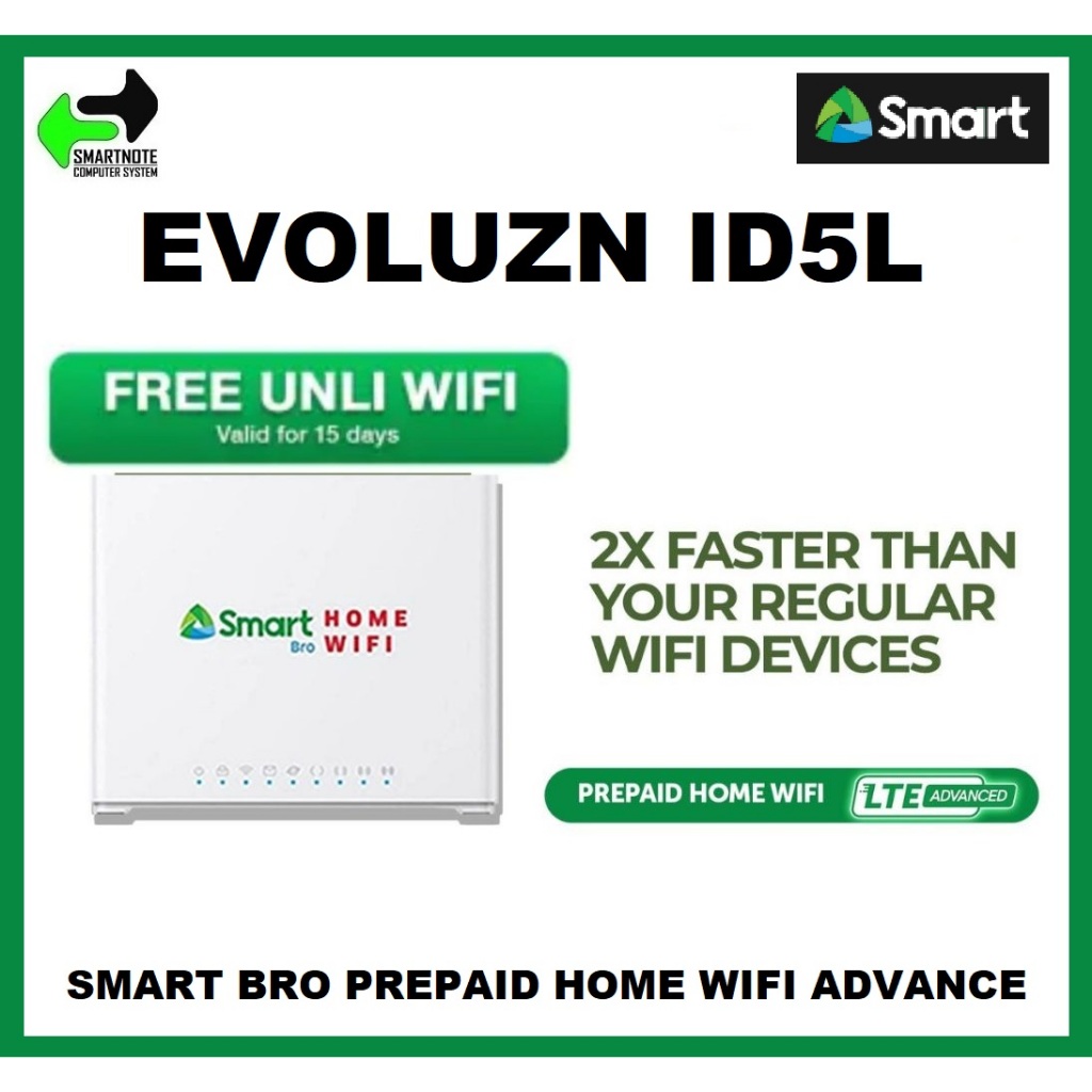 Smart Prepaid Home Wifi LTE Evoluzn ID5L | Shopee Philippines