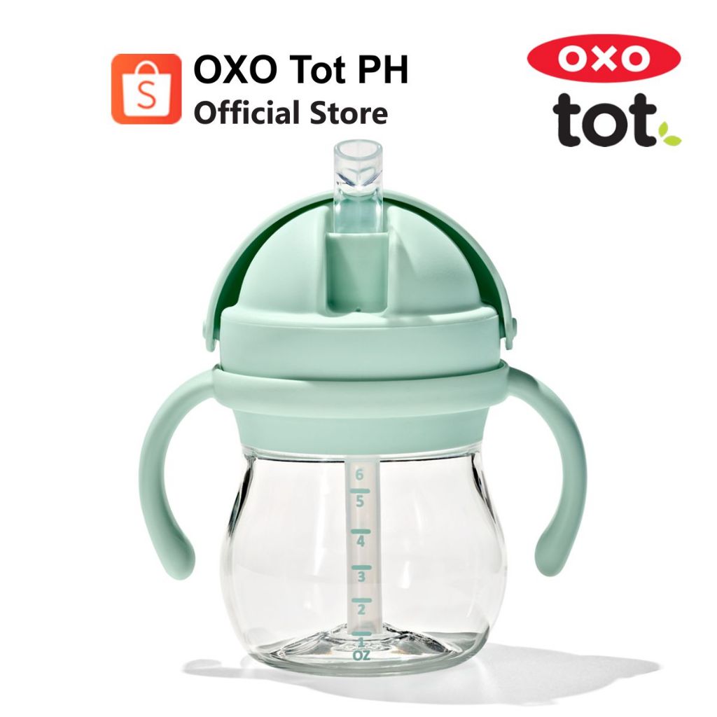 OXO Tot Grow Sippy Straw Cup w/ Handles - 6 oz ( oxotot baby infant ...