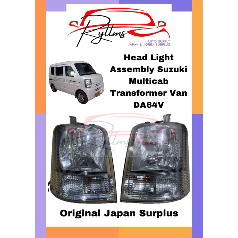 Head Light Assembly Suzuki Multicab Transformer DA64V | Shopee Philippines