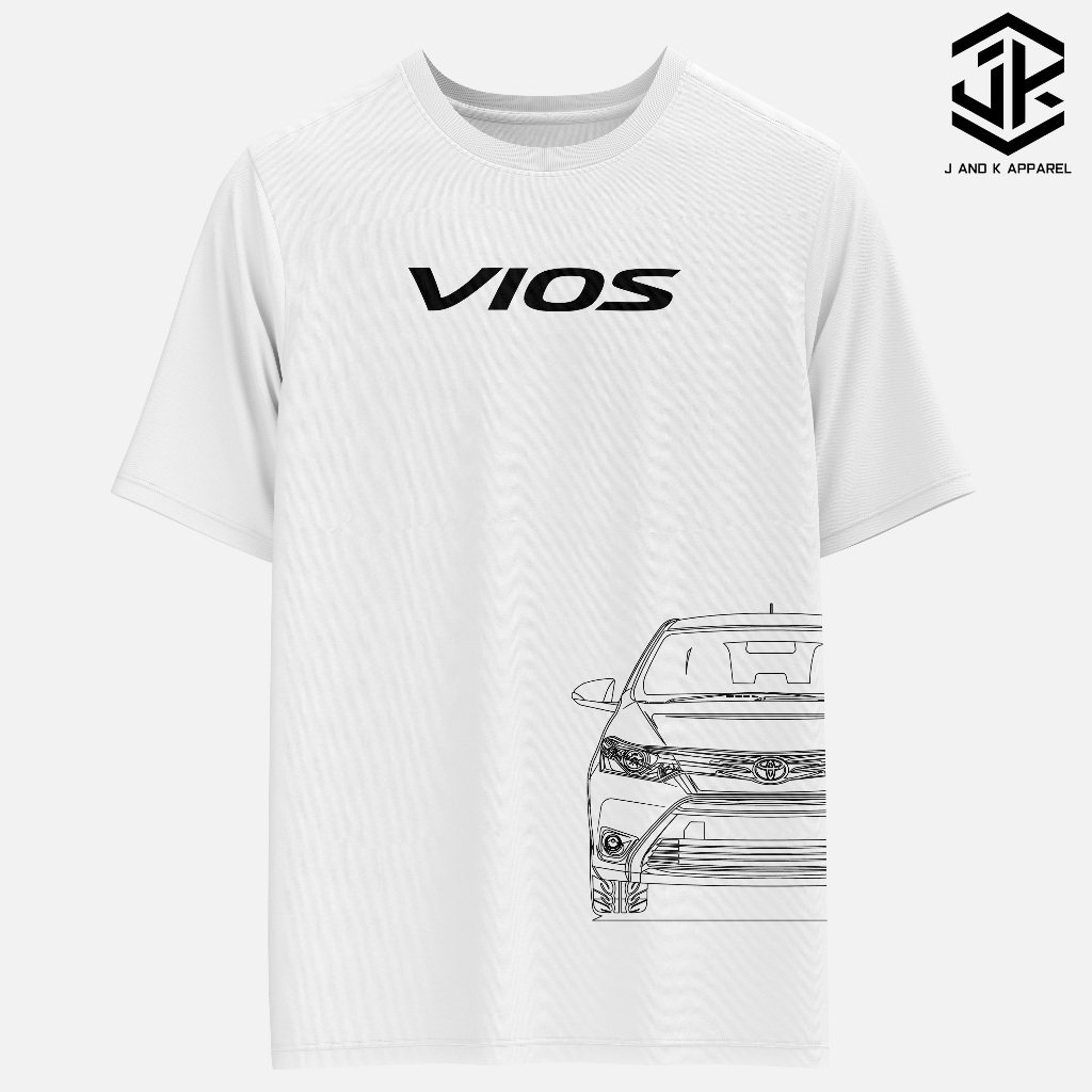 Toyota Vios Gen 3 Car Lineart Design Shirt V2 | Shopee Philippines