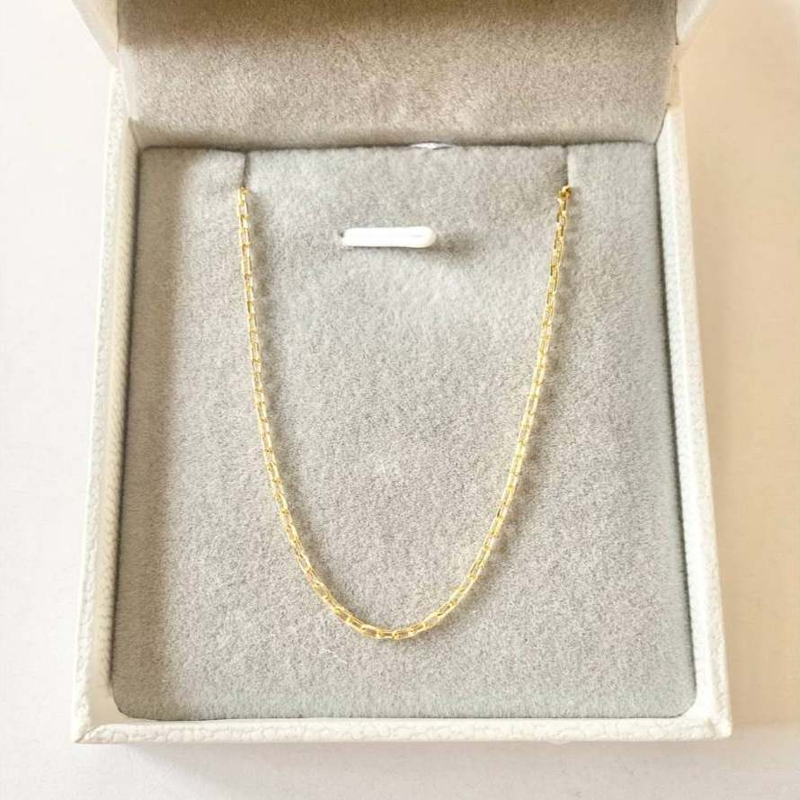 Pawnable 18K Saudi Gold Square Chain Necklace | Shopee Philippines