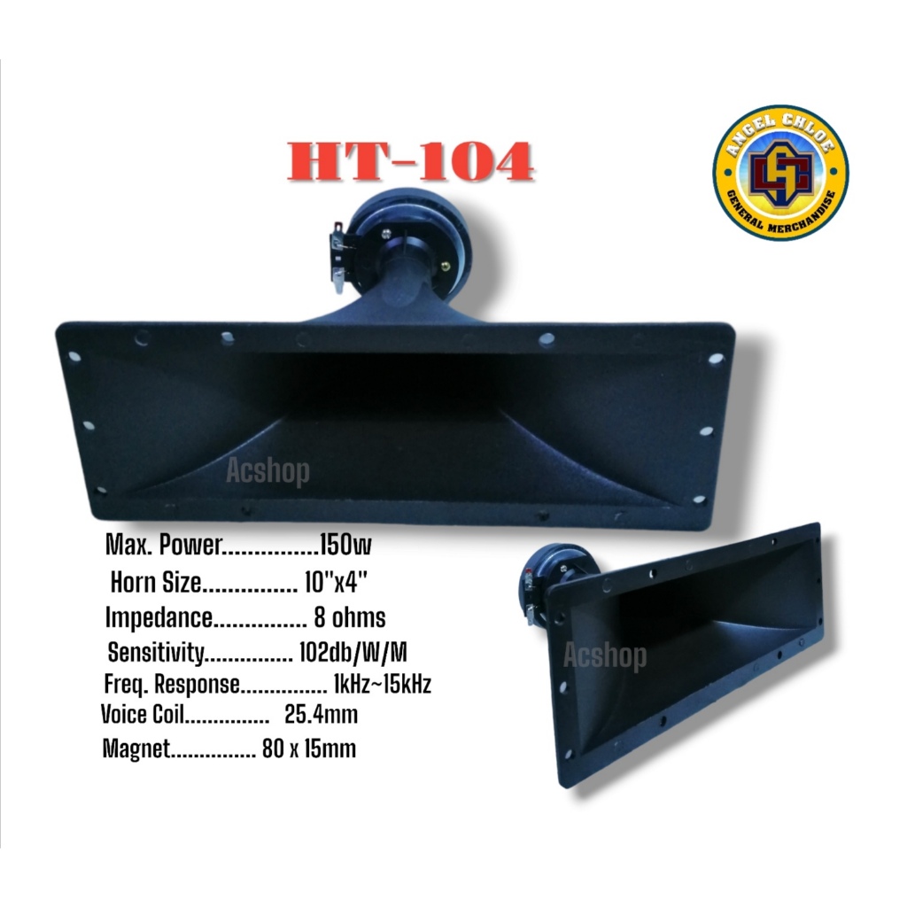 HT-104 150W 10 x 4 Horn Tweeter 8 OHMZ impedance | Shopee Philippines