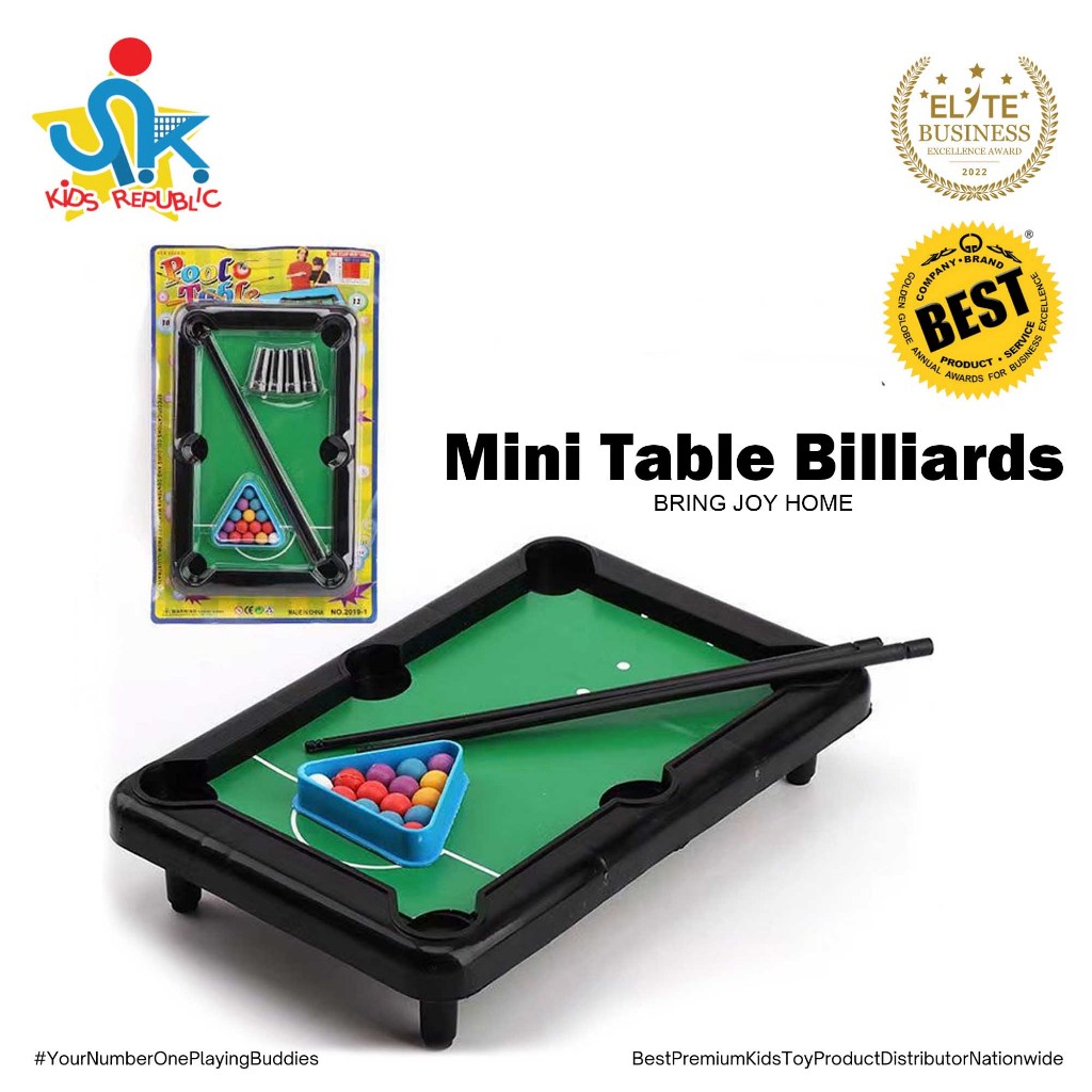 Billiard Ball Snooker Pool Table Top Game Set Kids Toy | Shopee Philippines