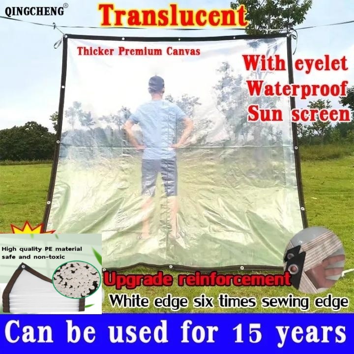 Newly upgraded thick waterproof cloth canvas rain cover for outdoor sun ...