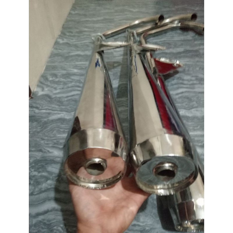 Honda tmx 155 version 1 chicken pipe stainless | Shopee Philippines