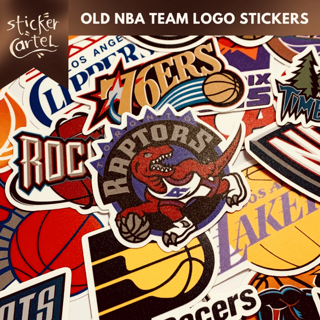 NBA-Inspired OLD Basketball Team Logo Stickers - Waterproof Vinyl for ...