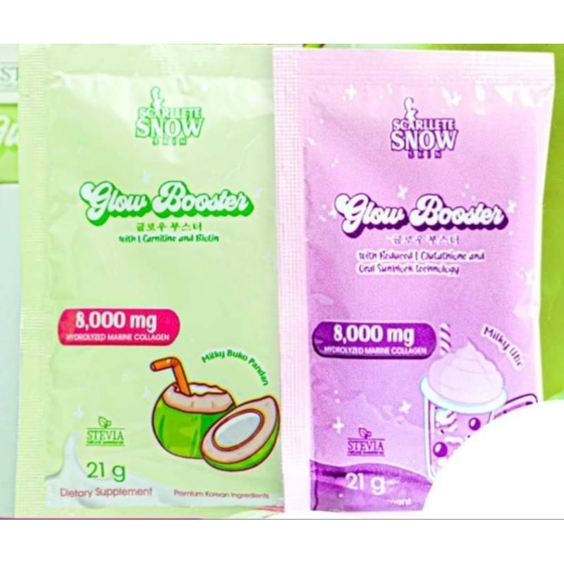 Scarllete Snow Skin Glow Booster Collagen drink 1 SACHET | Shopee ...