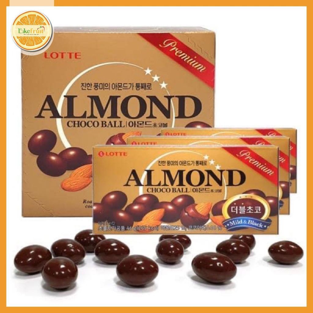 Authentic Korean LOTTE ALMOND CHOCO BALLS 46g Lotte almond choco ball ...