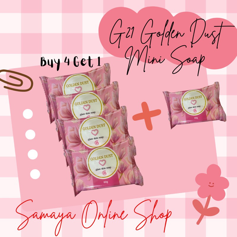 BUY 4 GET 1 - G21 GOLDEN DUST MINI SOAP (5PCS) | Shopee Philippines