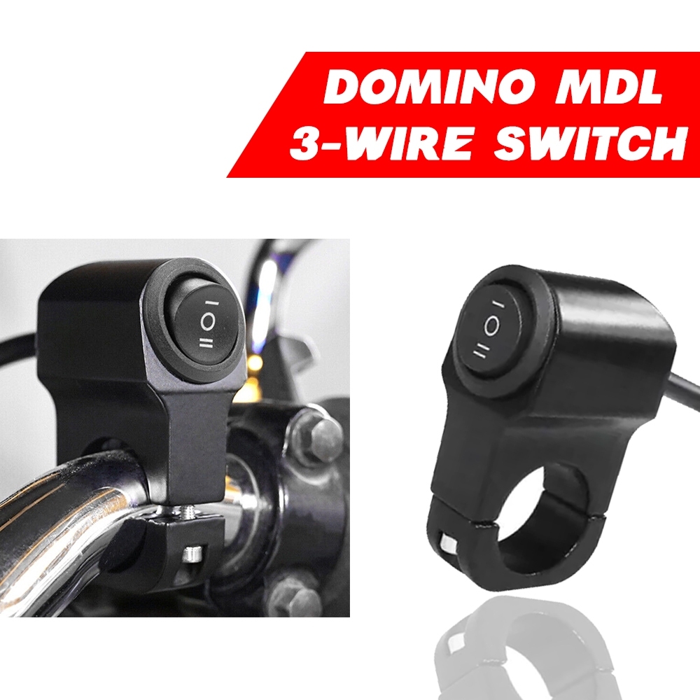 12V three-way switch (on off) high/low spot light switch motorcycle ...