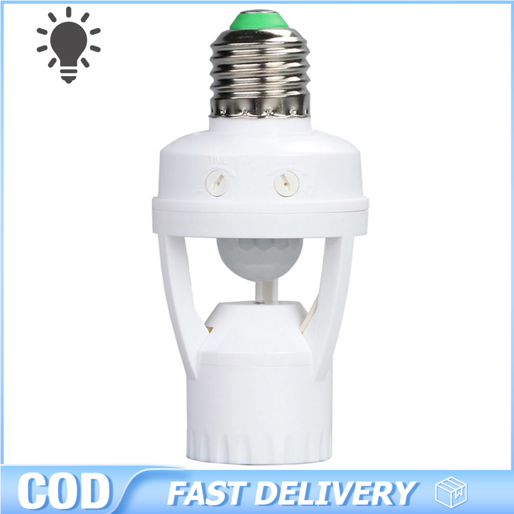 E27 Plug PIR Motion Sensor 220V Light Bulb Holder/Intelligente ...