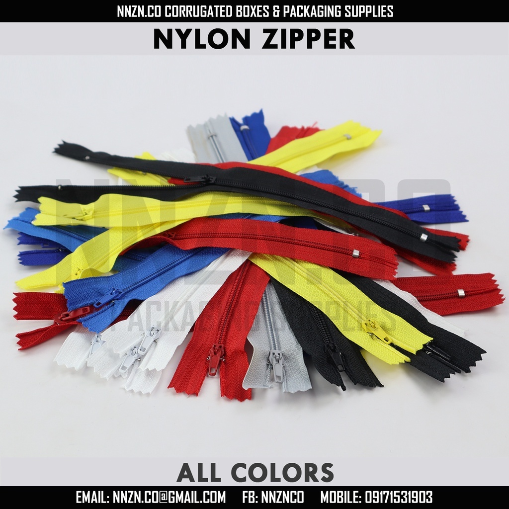 NNZN #3 "7 Inches" Individual Ordinary Nylon Zipper 28 Colors Available ...