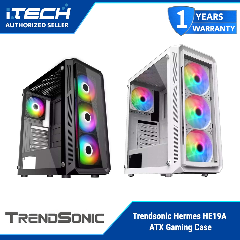 Trendsonic Hermes HE19A ATX Gaming Case | Shopee Philippines