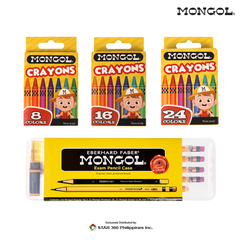Mongol Exam Pencil Case with Mongol Crayons | Shopee Philippines