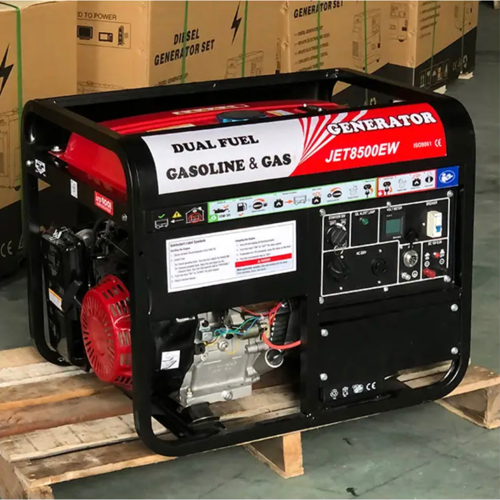 Portable Generator Dual Fuel Gasoline and Gas Generator 6KW LPG Gas ...