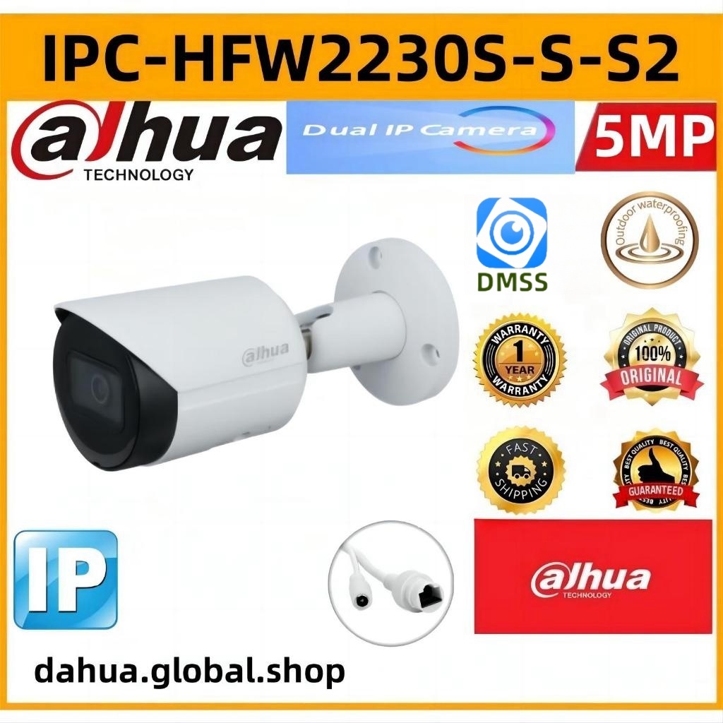Dahua CCTV 2MP/4MP/5MP Bullet IP Camera Network Camera Infrared Night ...