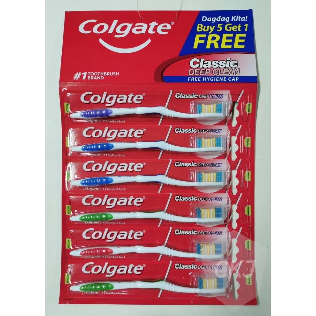 Colgate Classic Deep Clean Toothbrush (Medium) BUY 5 GET 1 FREE ...
