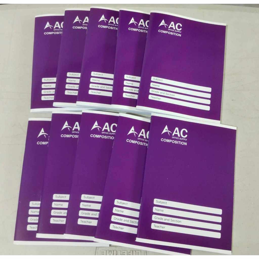 AC Notebook Composition 10pcs Bundle 145x200cm (NBSCCS) | Shopee ...