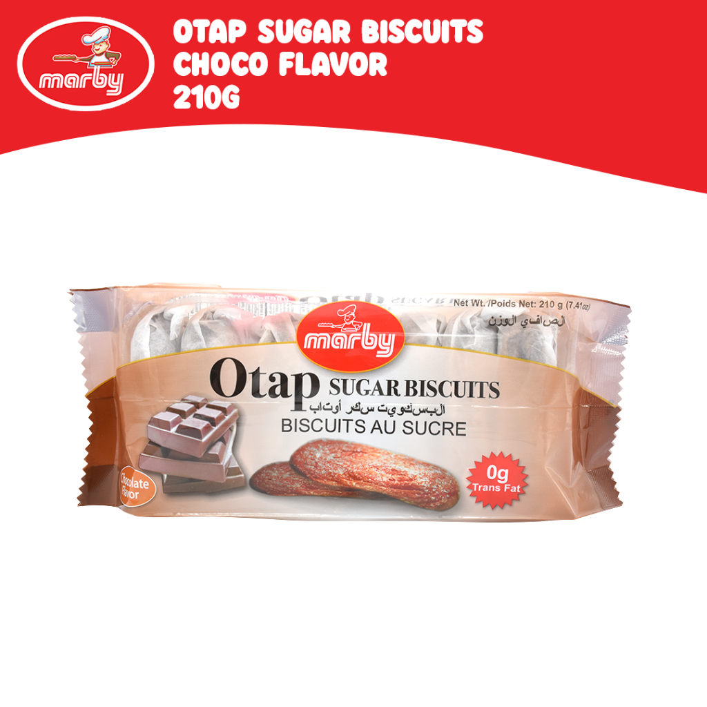 Marby Otap Sugar Biscuits Choco Flavor - 210 grams | Shopee Philippines
