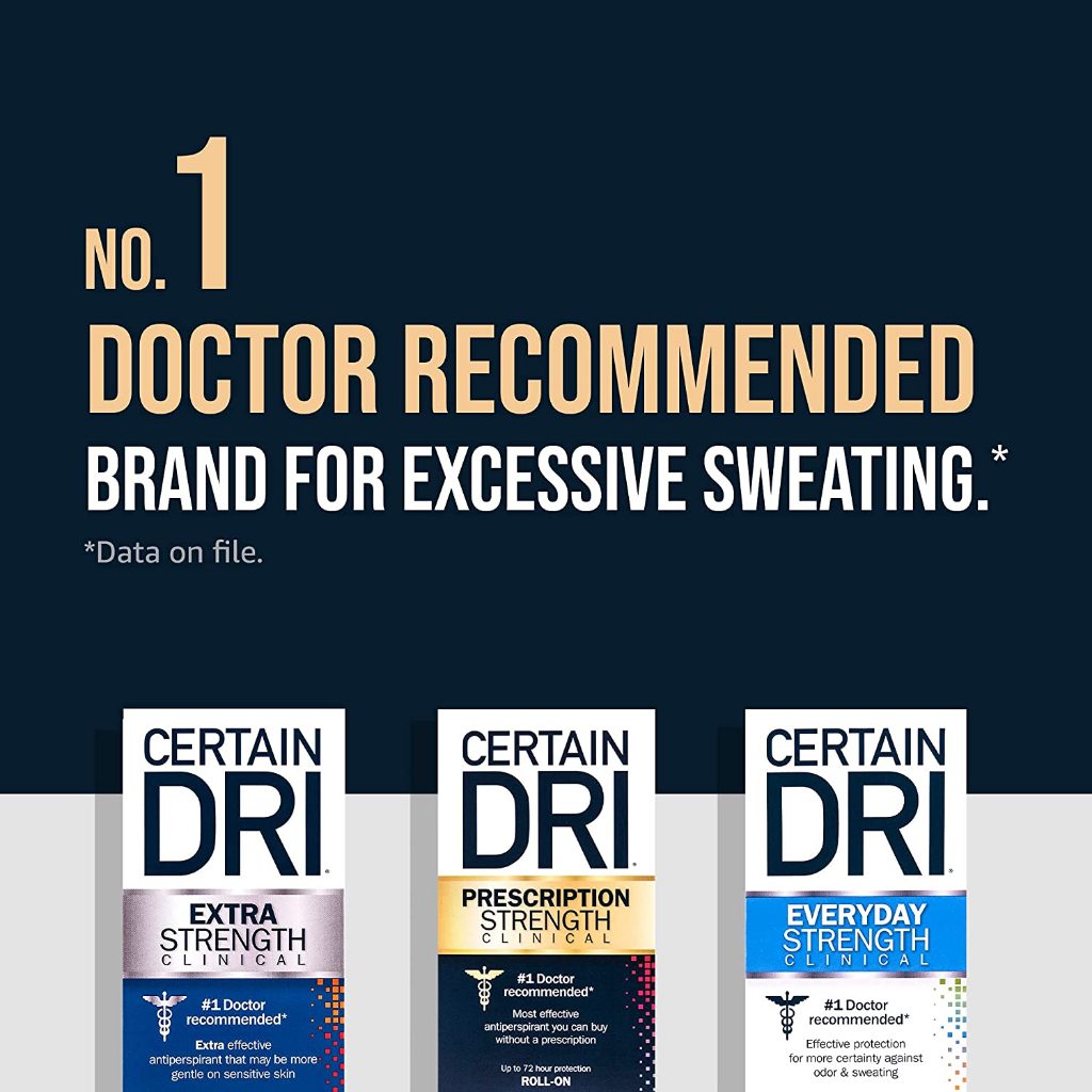 CERTAIN DRI PRESCRIPTION STRENGTH CLINICAL ANTIPERSPIRANT DEODORANT ...