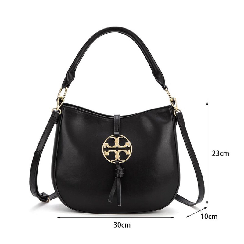 LALA SMOOTH BLACK HOBO HANDBAG WITH SLING | Shopee Philippines