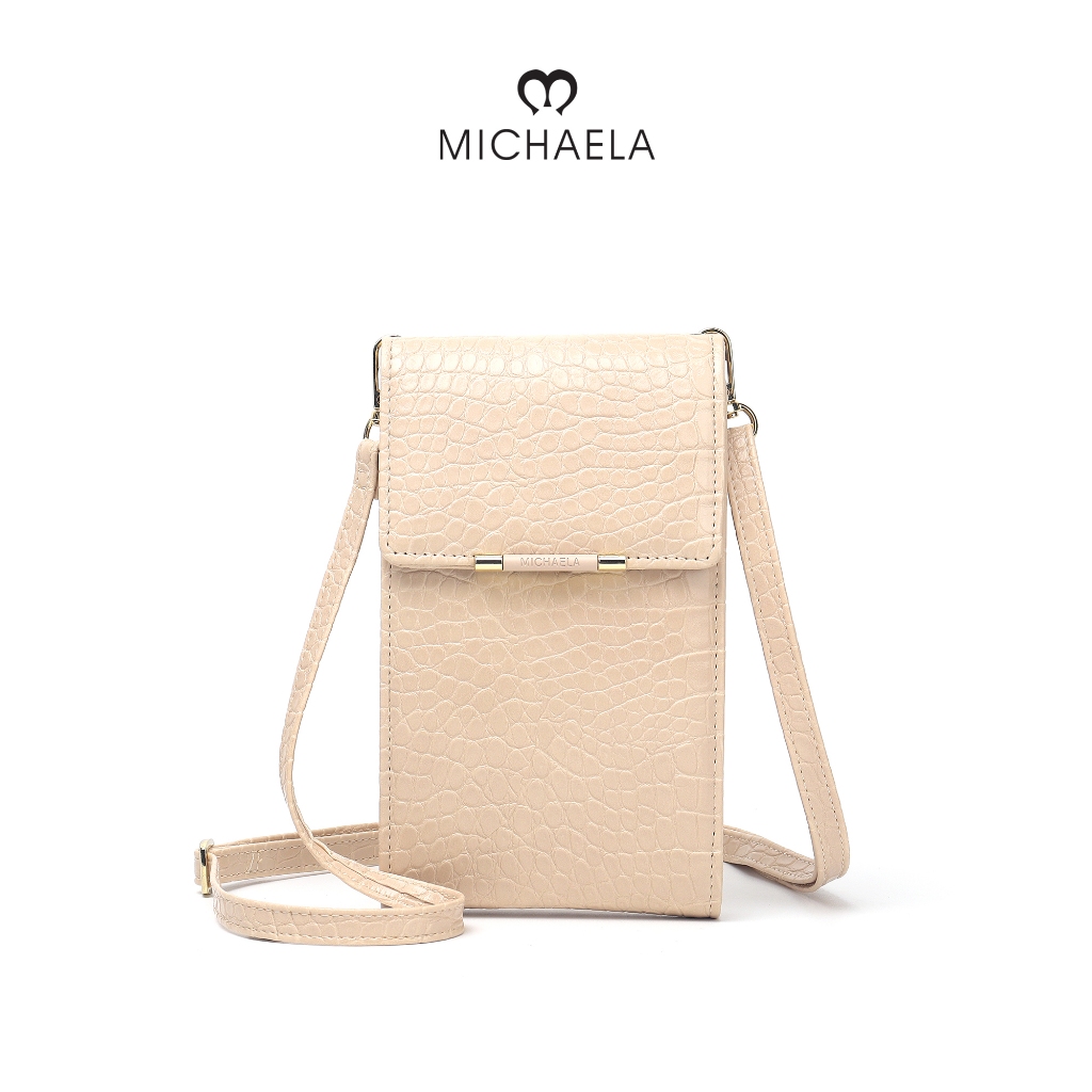 MICHAELA Cellphone Sling Bag Crocodile Adjustable Crossbody Bag for ...