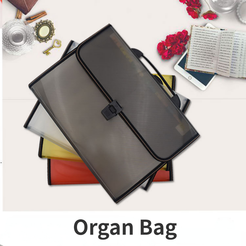 13Pockets Long Expanding File Folder with Handle Accordion File ...