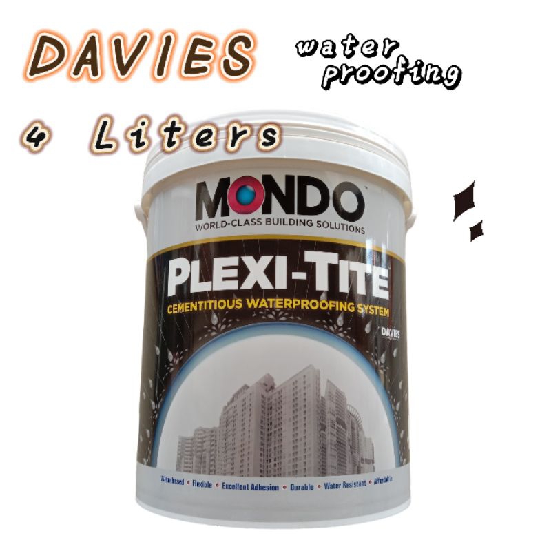DAVIES MONDO 4 Liters WaterProofiing Good Packaging, Will Send PicTure ...