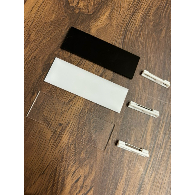 10pcs 2mm Acrylic Name Plate with Pin | Shopee Philippines