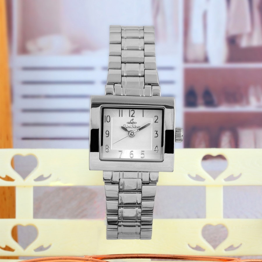 UniSilver TIME Womens Silver Analog Stainless steel watch KW4324-1101 ...