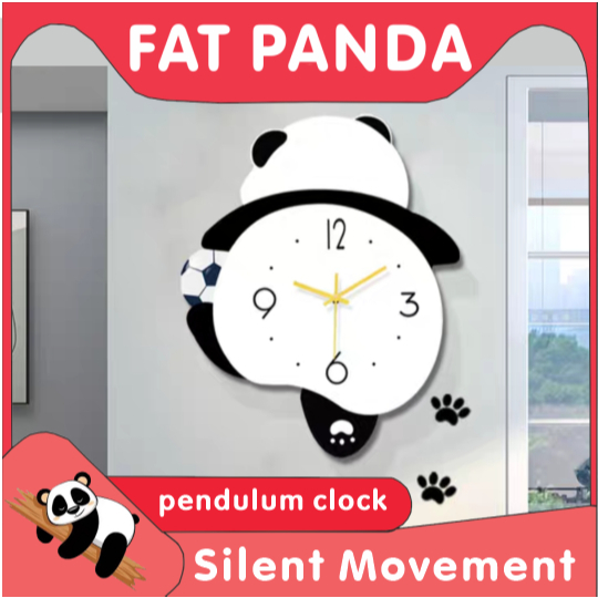 Panda Hanging Wall Clock | Shopee Philippines