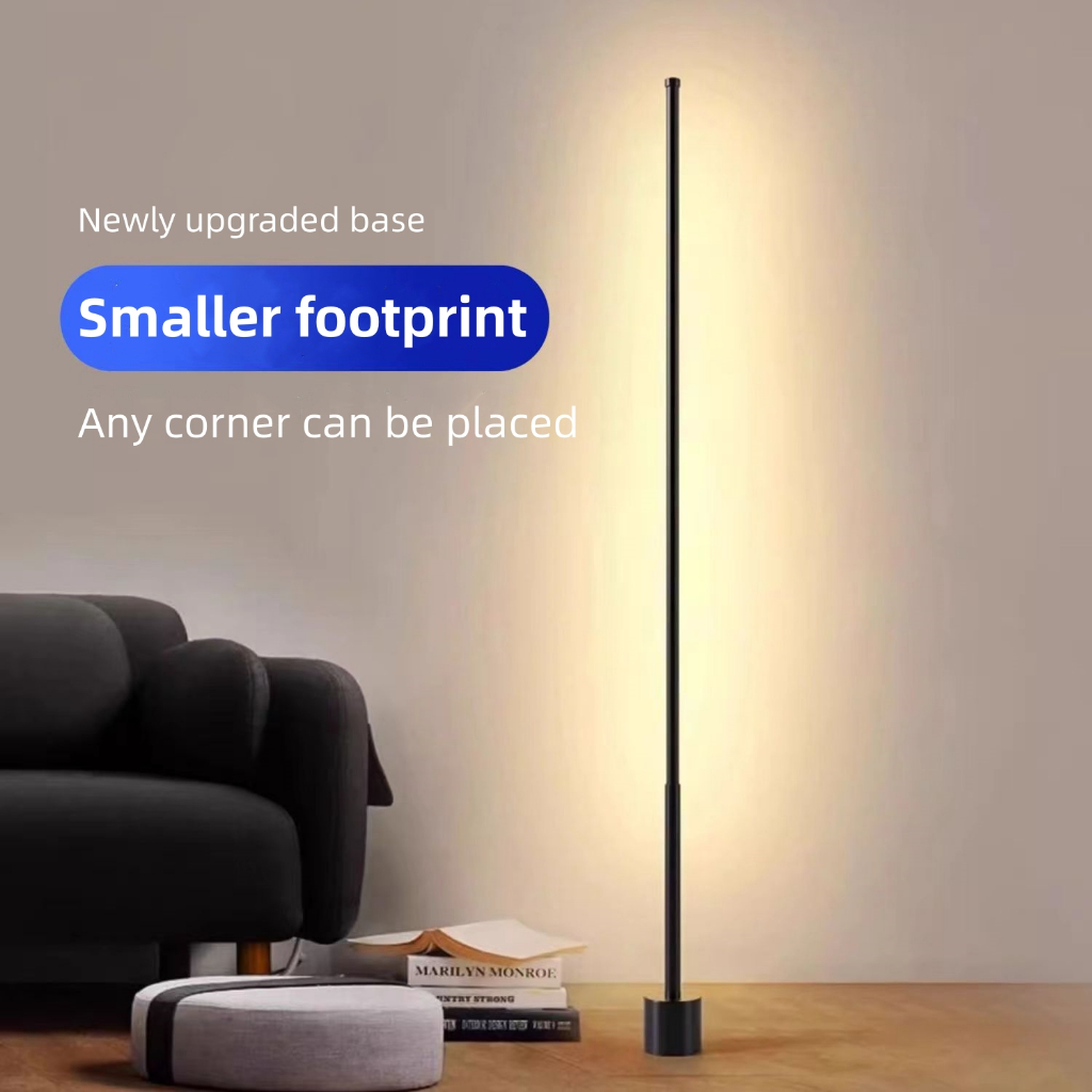 LED Corner lamp Aesthetic Floor Lamp Vertical Bedroom Lamp Living Room ...