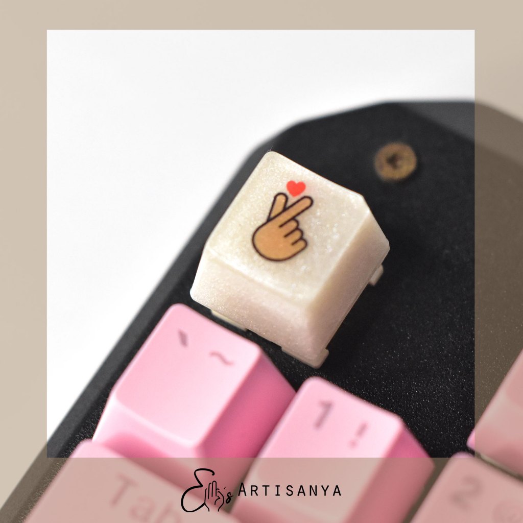 Korean Heart Keycap - Ef's Artisanya | Shopee Philippines