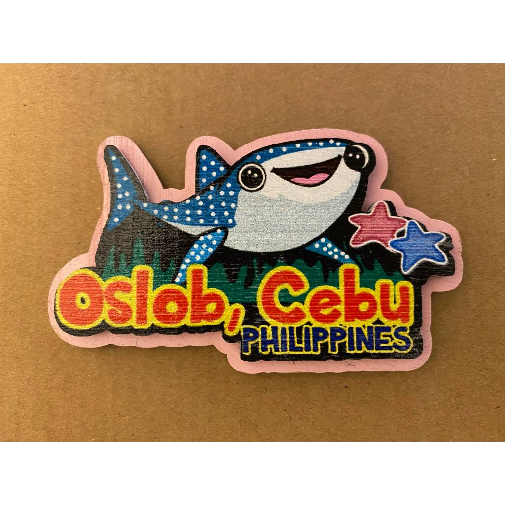 Oslob Cebu two layer wooden ref magnet souvenir | Shopee Philippines