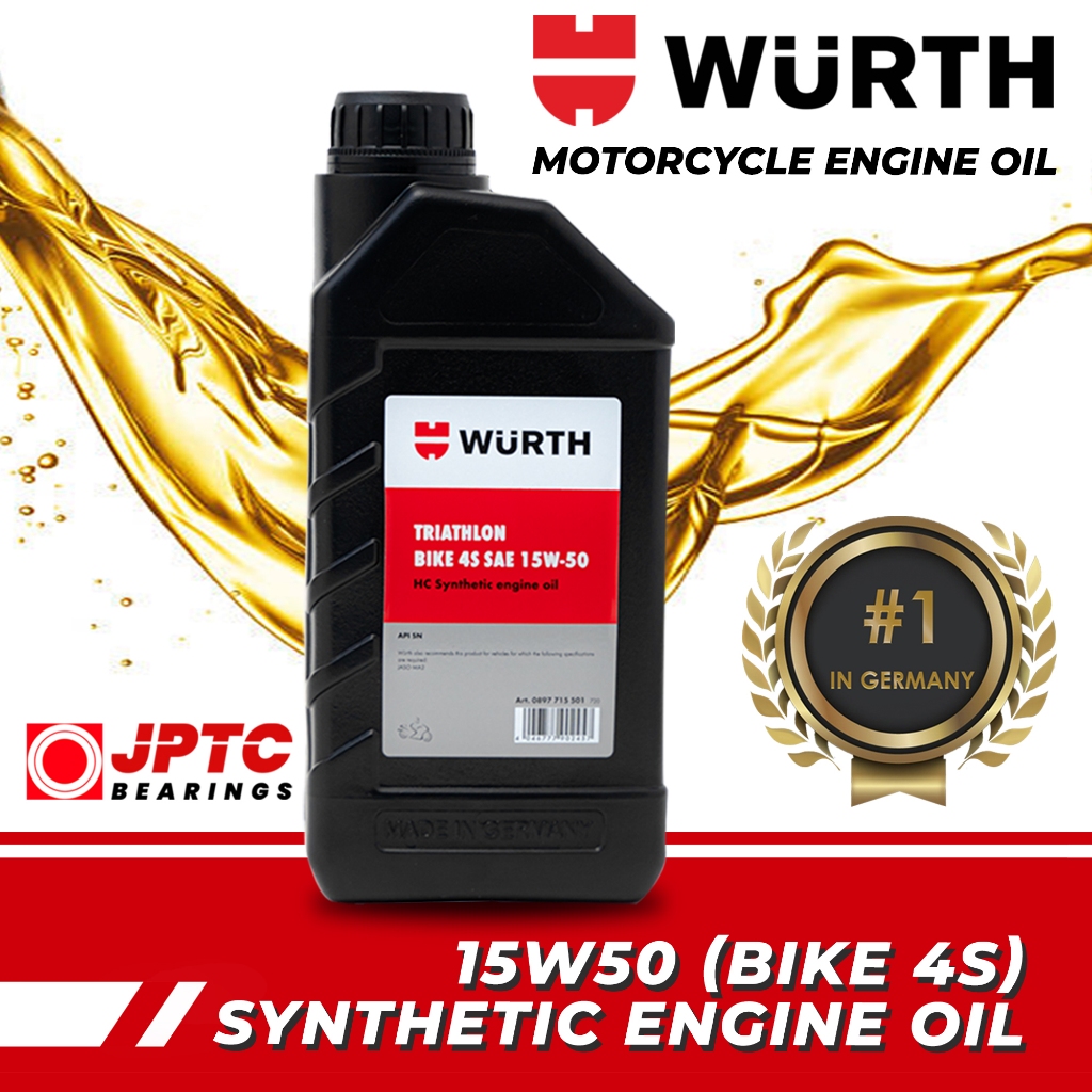 Wurth 15w50 (Bike 4S) SYNTHETIC ENGINE OIL | Shopee Philippines