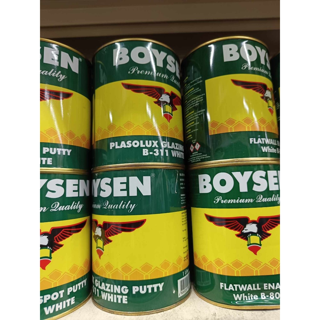 BOYSEN B-311 PLASOLUX GLAZING PUTTY GALLON / 4 LITER | FOR PRIMER WOOD ...