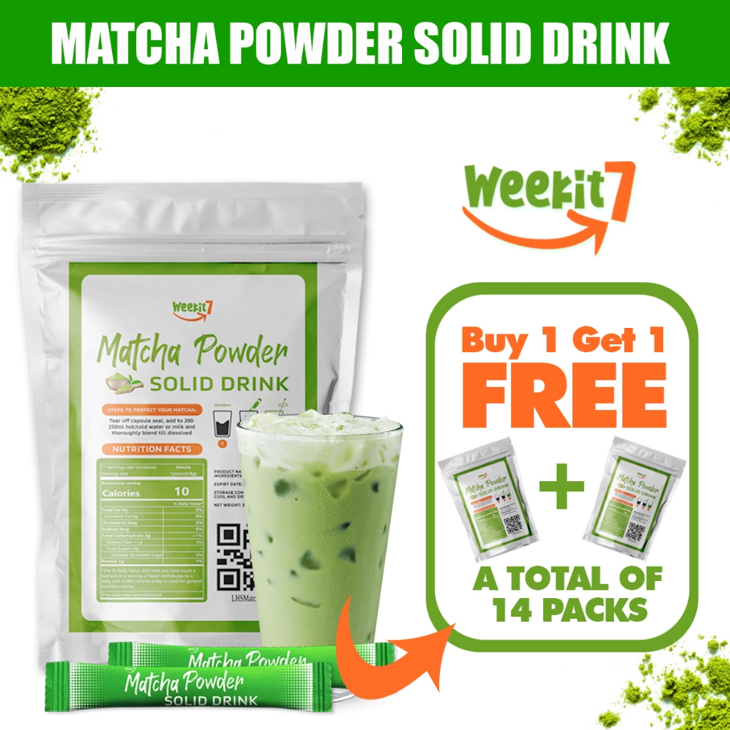 Weekit7 Pure Matcha Powder Healthy Solid Drink - Japanese ceremonial ...