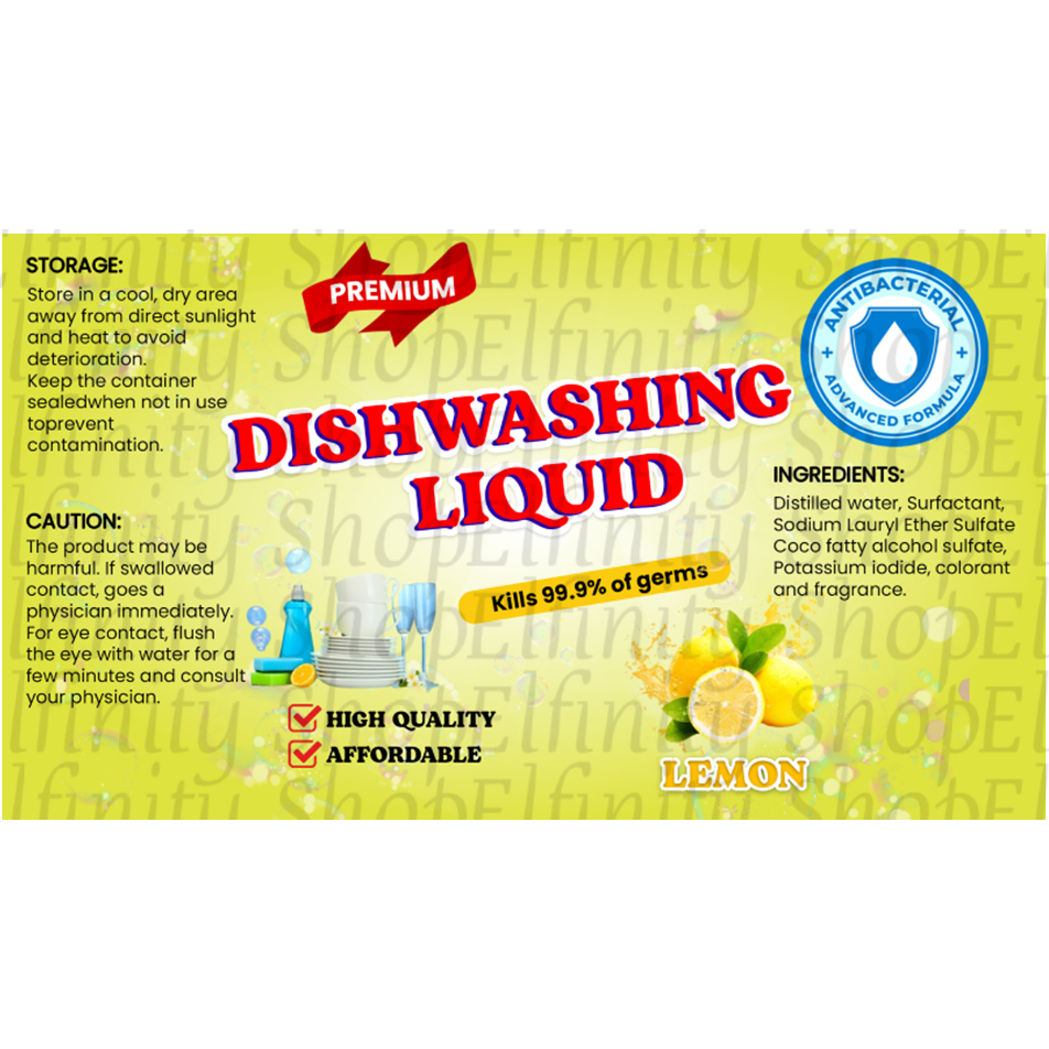 Sticker Label (Dishwashing Liquid) | Shopee Philippines
