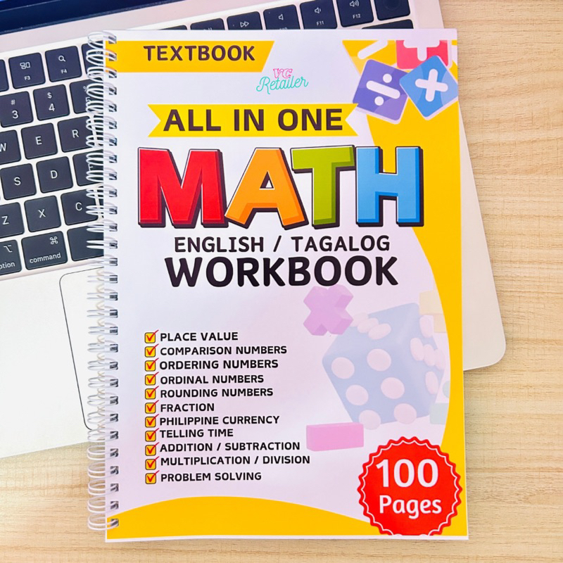 All in One Math Workbook English Tagalog for Kids Children | VC ...