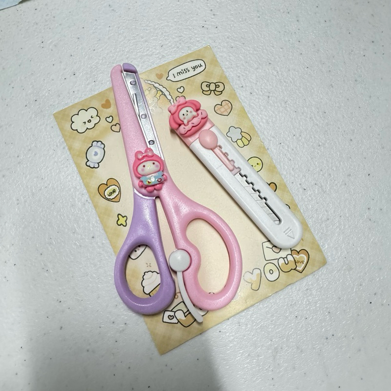 Cute Kids Scissors Sanrio Melody Kuromi Cinnamoroll | Kawaii School ...