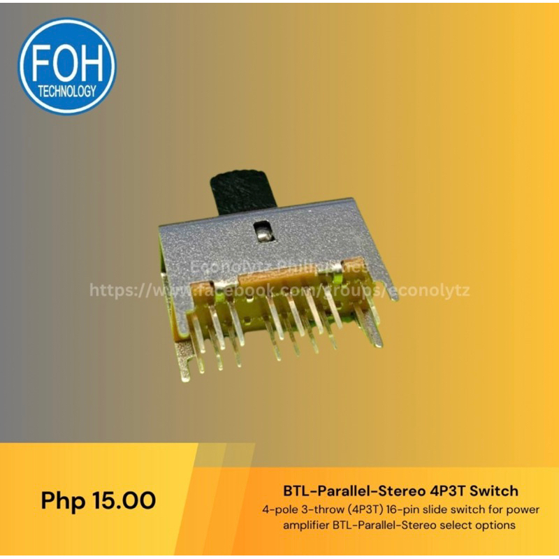 BTL/Parallel/Stereo 4P3T 16-pin Switch | Shopee Philippines
