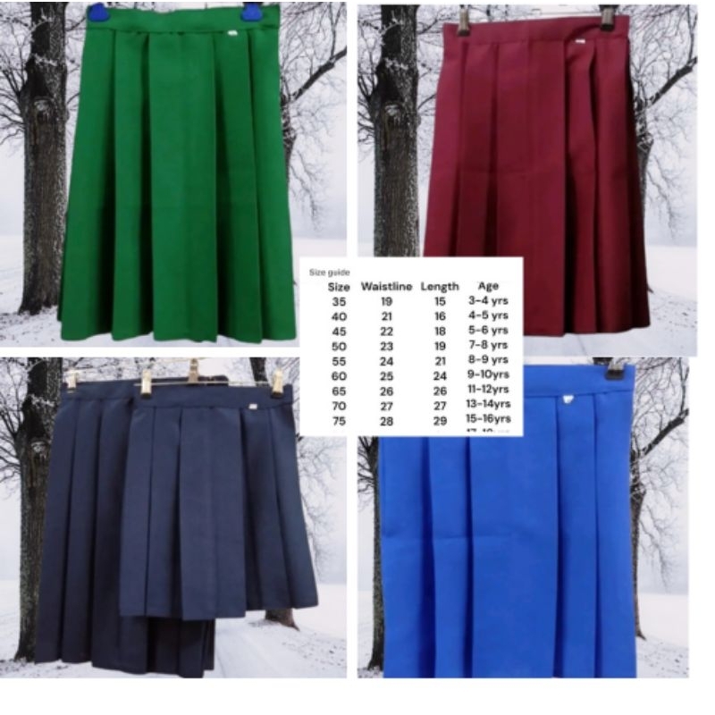 school uniform back pletes palda | Shopee Philippines